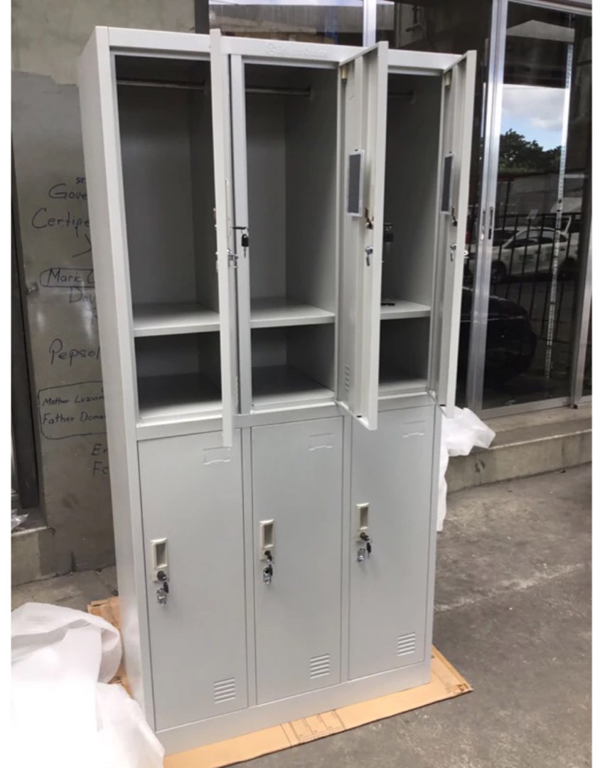 6DOOR LOCKER CABINET OFFICE LOCKER CABINET LOCKER STEEL, Furniture ...