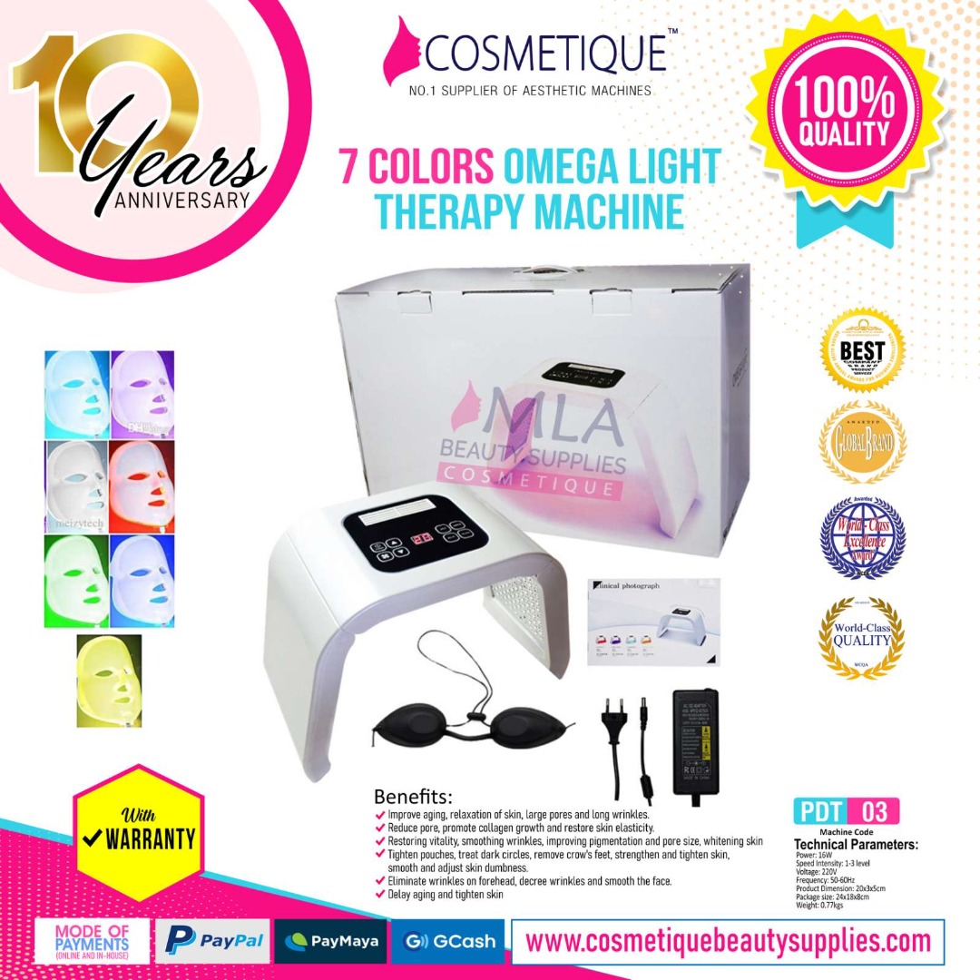 7 Colors OMEGA PDT Light Machine, Beauty & Personal Care, Face, Face ...