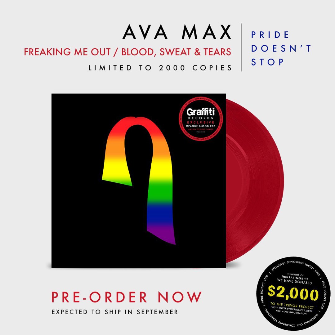 [預訂] Ava Max - Freaking Me Out / Blood, Sweat & Tears Limited Opaque ...