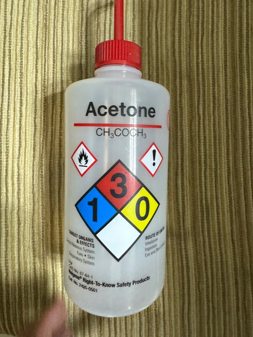 Acetone safety bottle, Everything Else, Others on Carousell