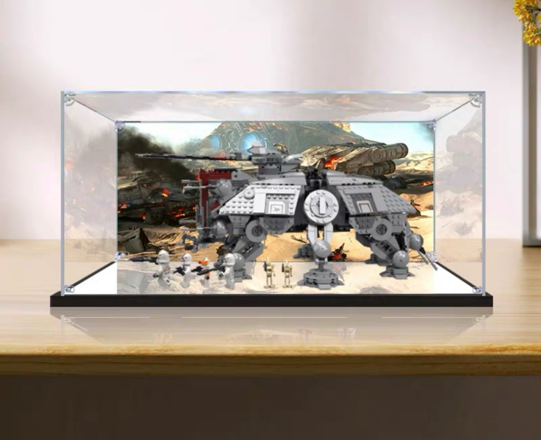 Acrylic Display Case Box with background 75337 Star Wars - AT-TE Walker ...