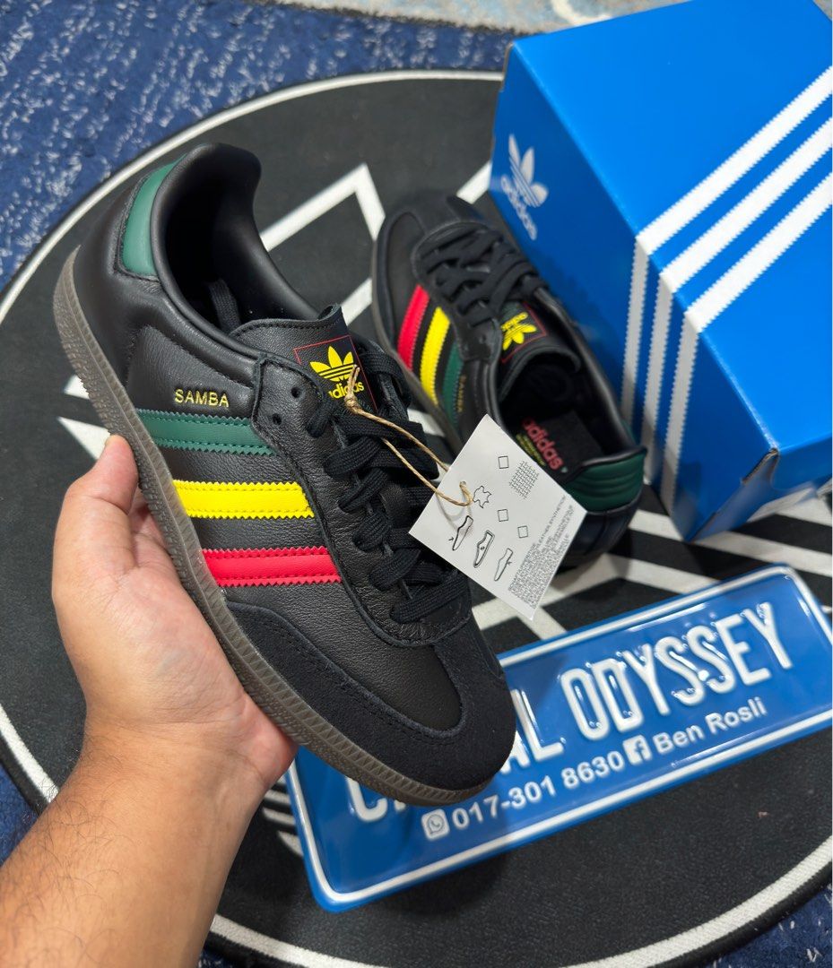 Adidas Samba Rasta, Women's Fashion, Footwear, Sneakers on Carousell