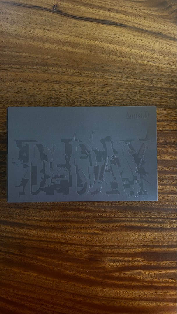 Agust D D-Day Album, Hobbies & Toys, Memorabilia & Collectibles, K-Wave ...