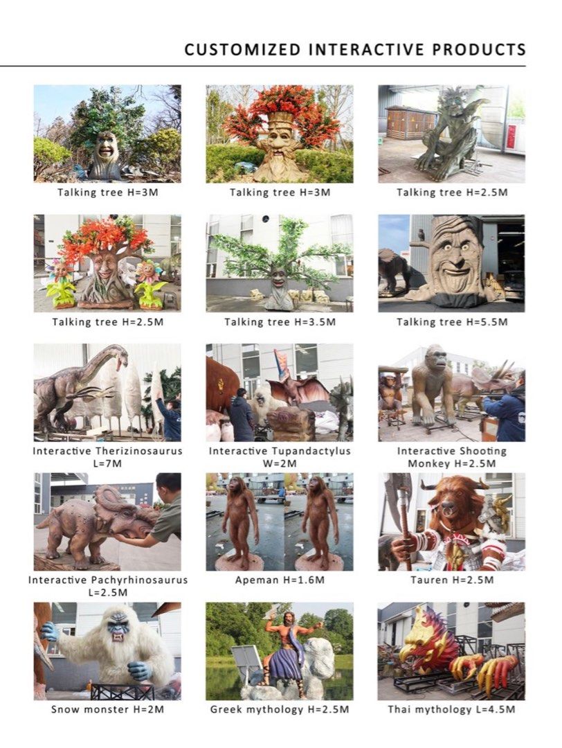 Animatronic 3D Leopard Cat Robots Insects Polar Bear Monkey Lion Boa ...