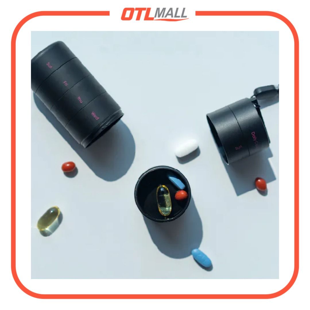 ANKOMN｜營養氣密艙 保健品分裝盒 藥盒 -白色/黑色, 健康及營養食用品, 健康補充品, 健康補充品 - 保健食品，飲料和補品 - Carousell