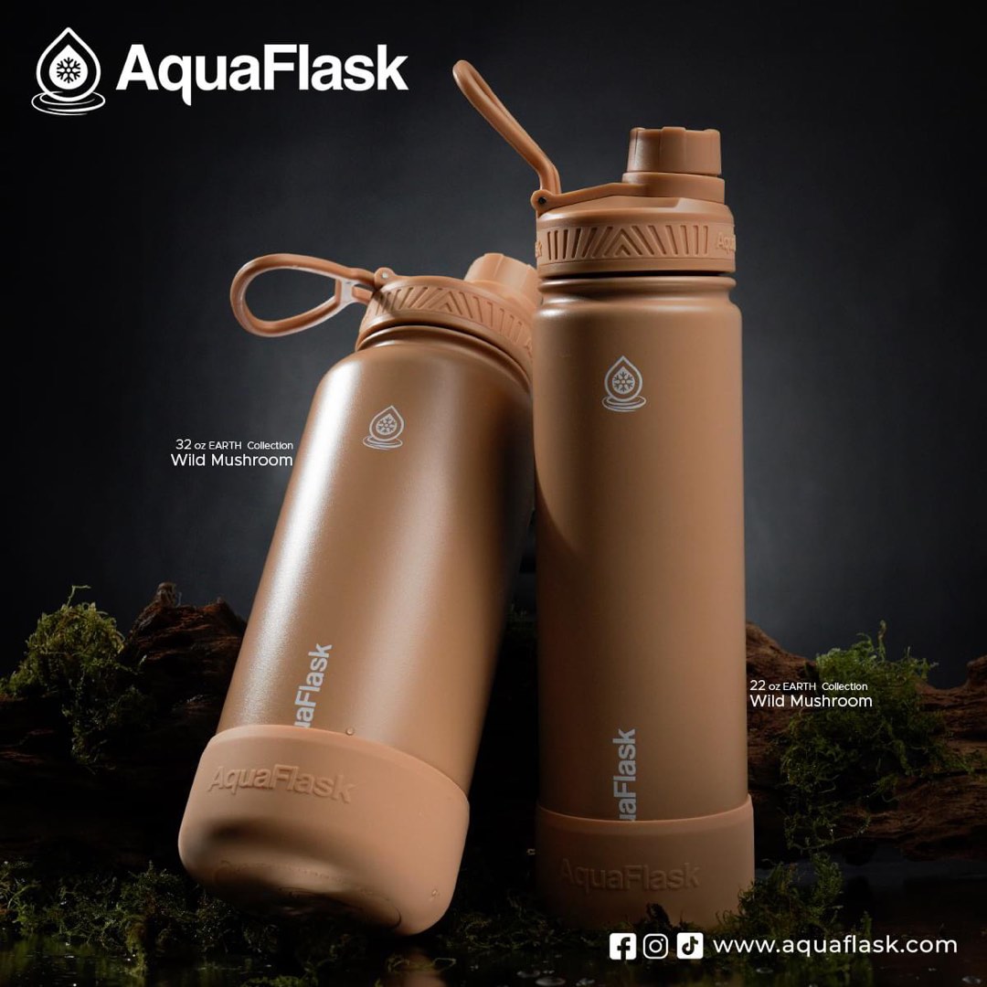 AquaFlask Wild Mushroom 22oz, Furniture & Home Living, Kitchenware ...