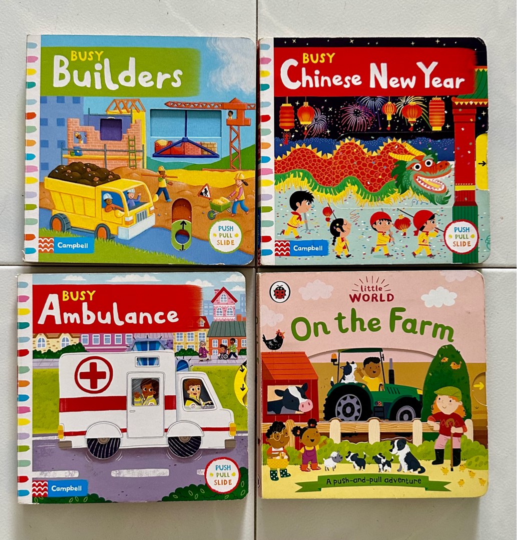 Assorted books of push-and-pull designs, Hobbies & Toys, Books ...