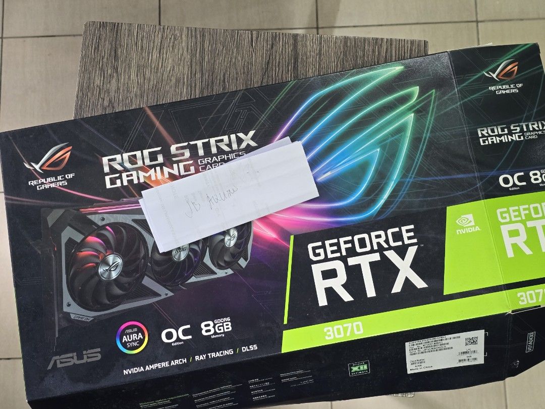 Asus ROG Strix RTX 3070 OC, Computers & Tech, Parts & Accessories ...