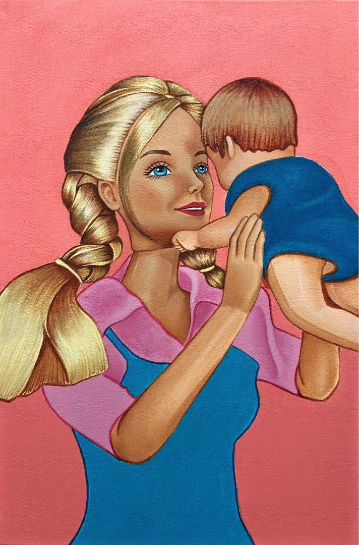 Barbie portrait painting | open for customisation, Hobbies & Toys ...