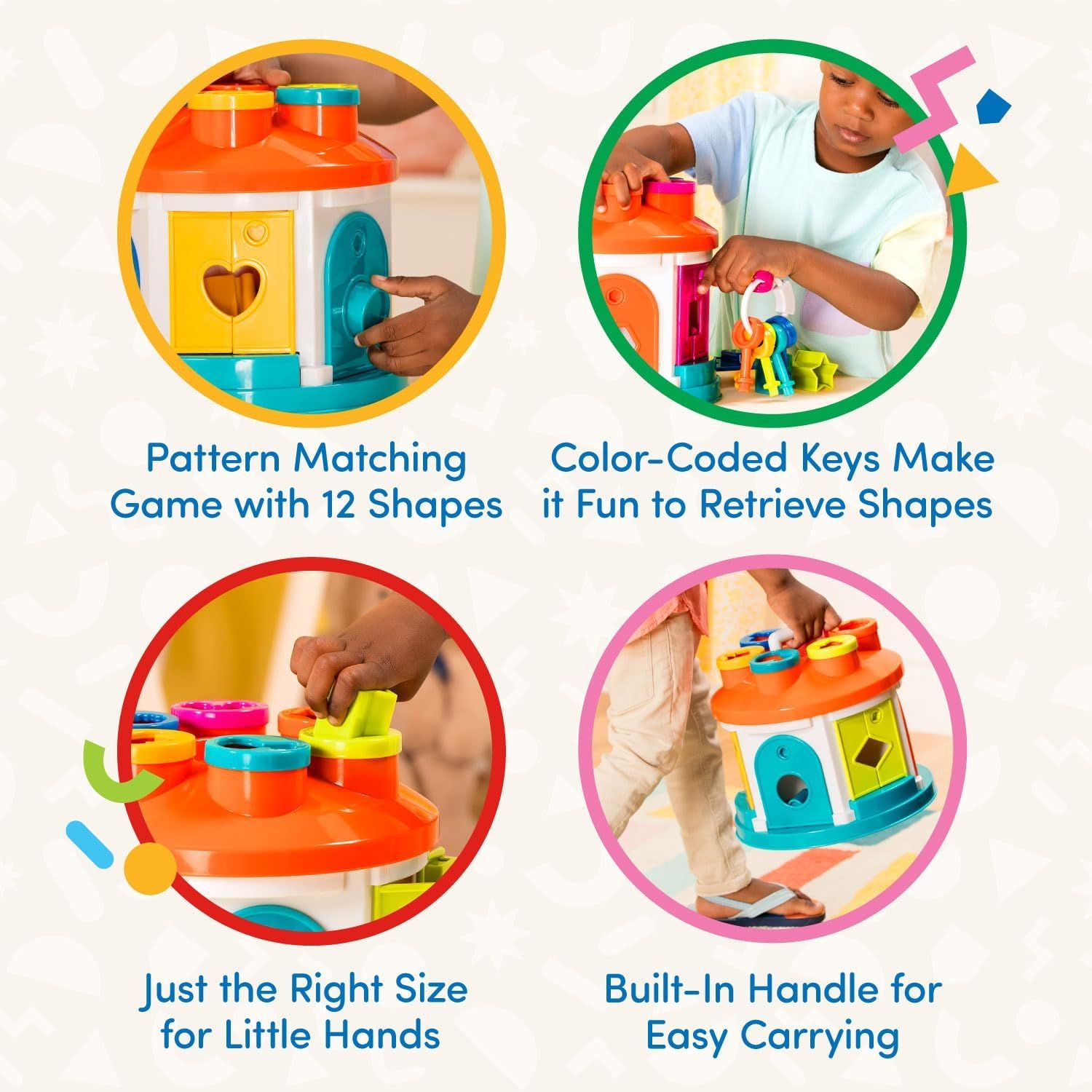 Battat – Shape & Color Sorting Toy – Developmental Toy – Pattern ...