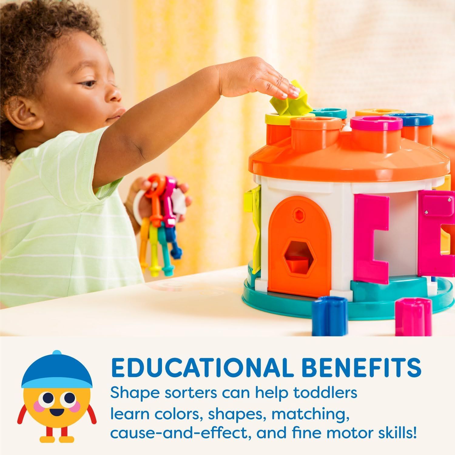 Battat – Shape & Color Sorting Toy – Developmental Toy – Pattern ...