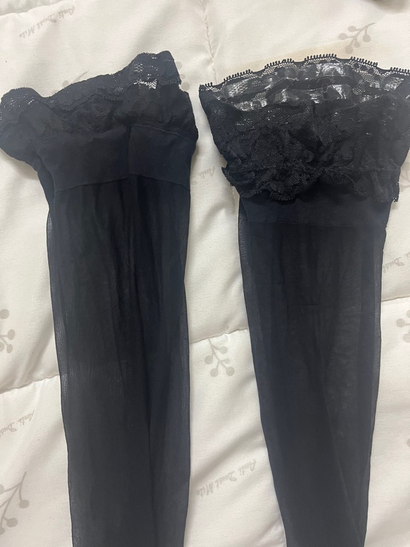 Black Panty Hose Long Stocking Sarong Kaki Hitam Womens Fashion Activewear On Carousell