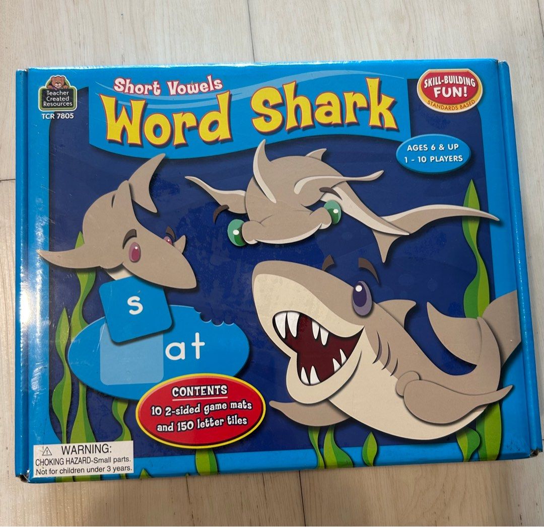 BNIB Teacher Created Resources Consonant Short Vowels Word Shark Game ...