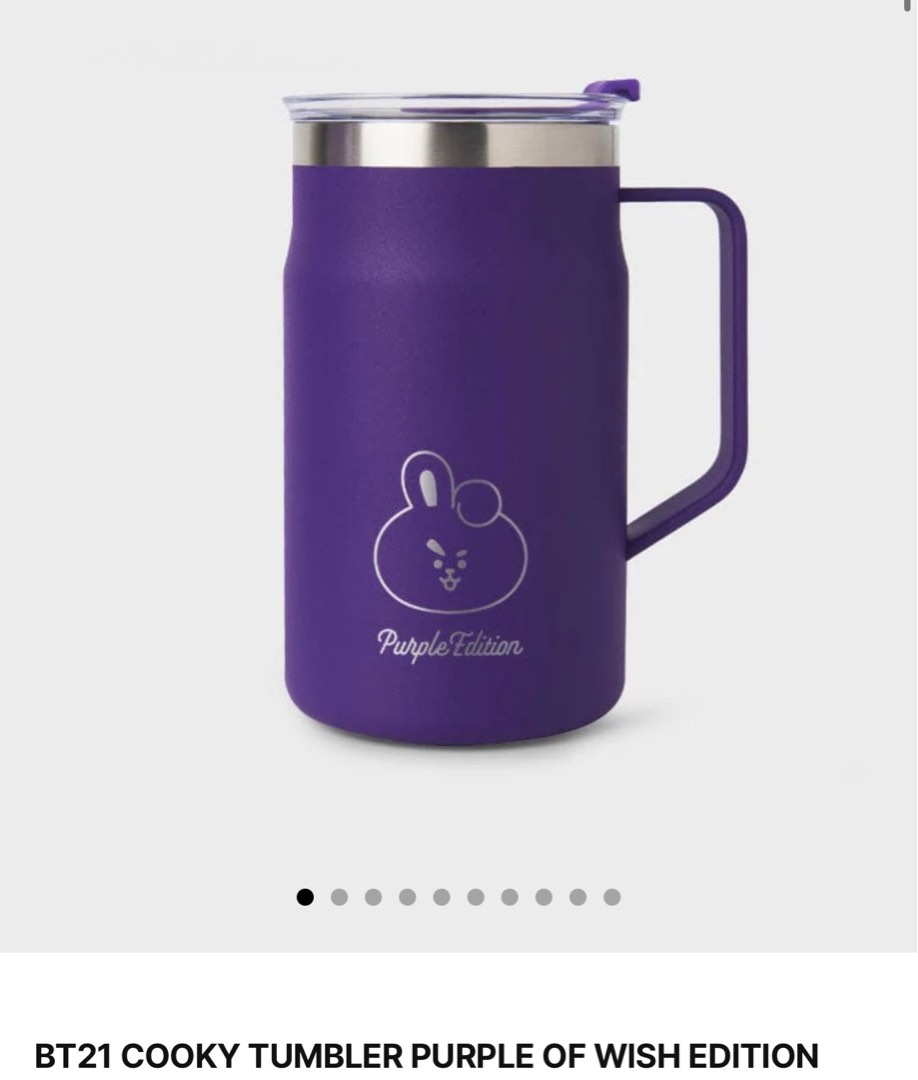 BT21 COOKY TUMBLER PURPLE OF WISH EDITION, Hobbies & Toys, Memorabilia & Collectibles, K-Wave on ...