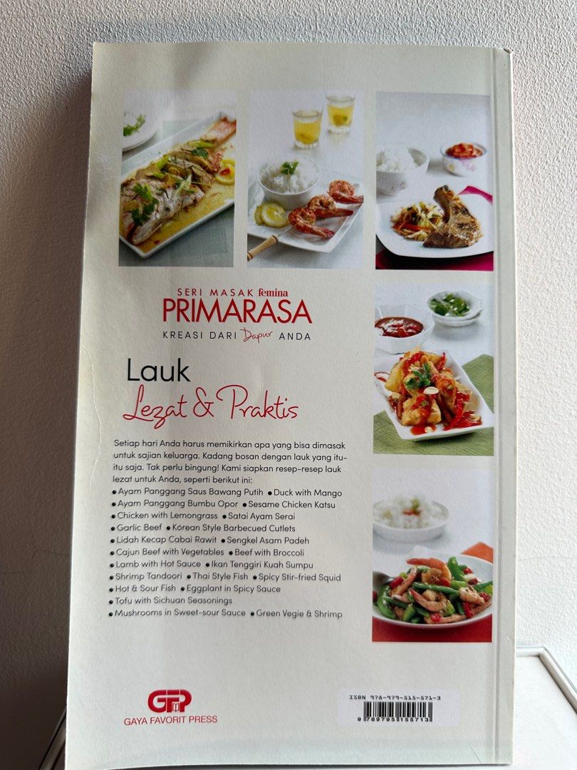 (NEW) Buku Resep Primarasa Full Color - Lauk Pauk, Kitchen & Appliances ...