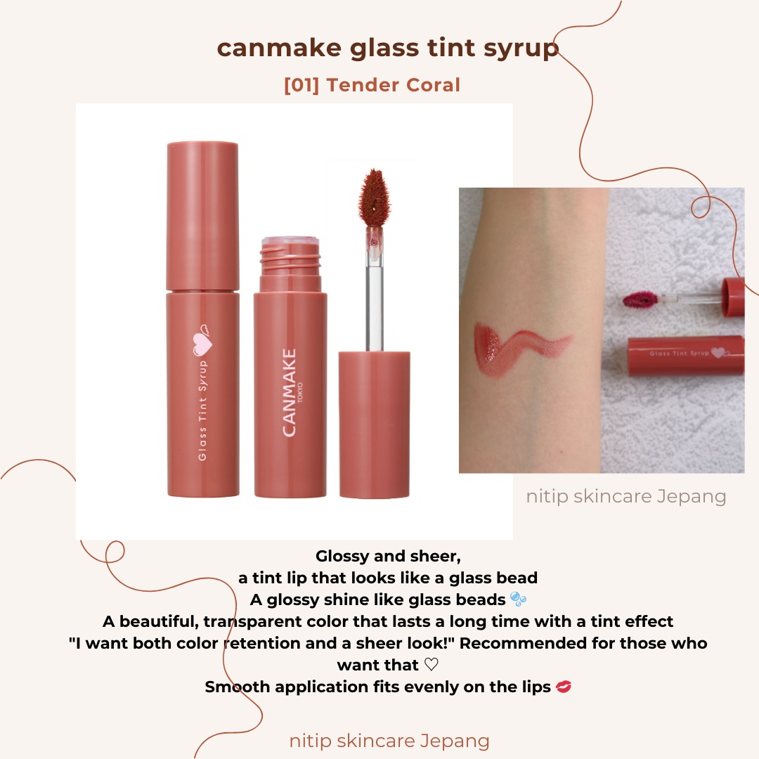 canmake glass tint syrup original japan, Kesehatan & Kecantikan, Rias ...