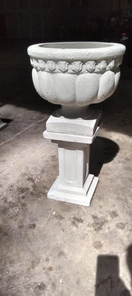 Cement Pot / Stand for Plants / Flowers, Furniture & Home Living ...