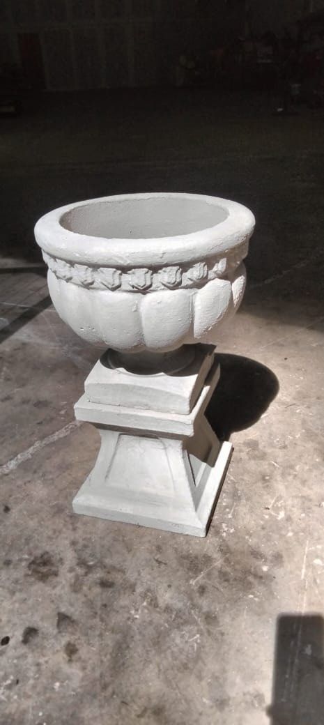 Cement Pot / Stand for Plants / Flowers, Furniture & Home Living ...