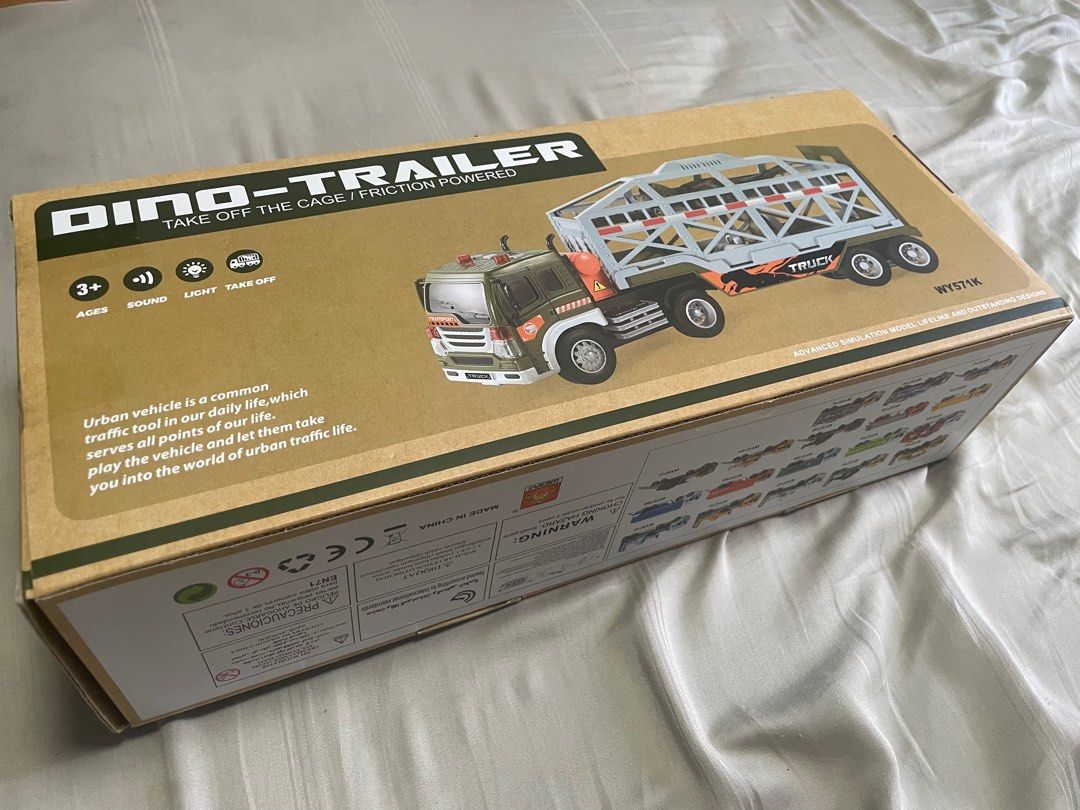 City Service Dino-Trailer Take Off The Cage/ Friction Powered, Hobbies ...