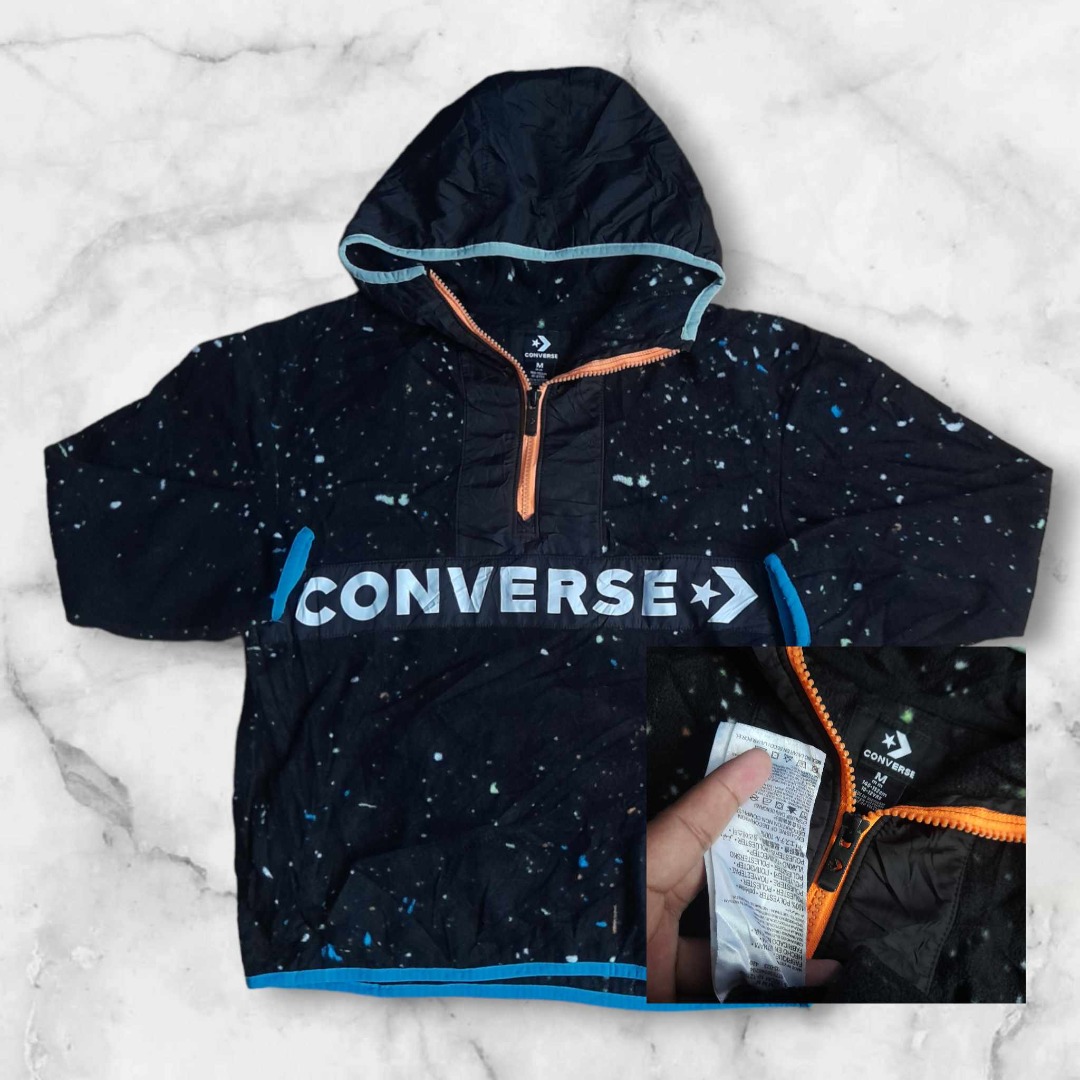 CONVERSE HALF ZIP HOODIE, Men's Fashion, Coats, Jackets and Outerwear ...