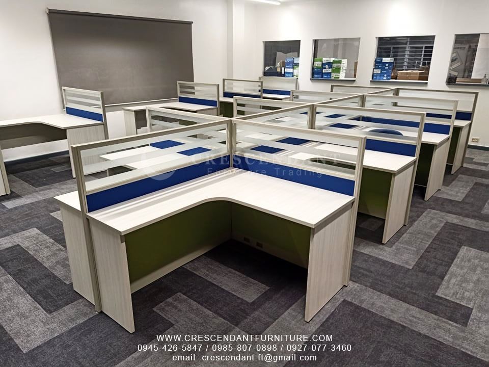 CUSTOMIZED L-SHAPE WORKSTATION PARTITION, Furniture & Home Living ...