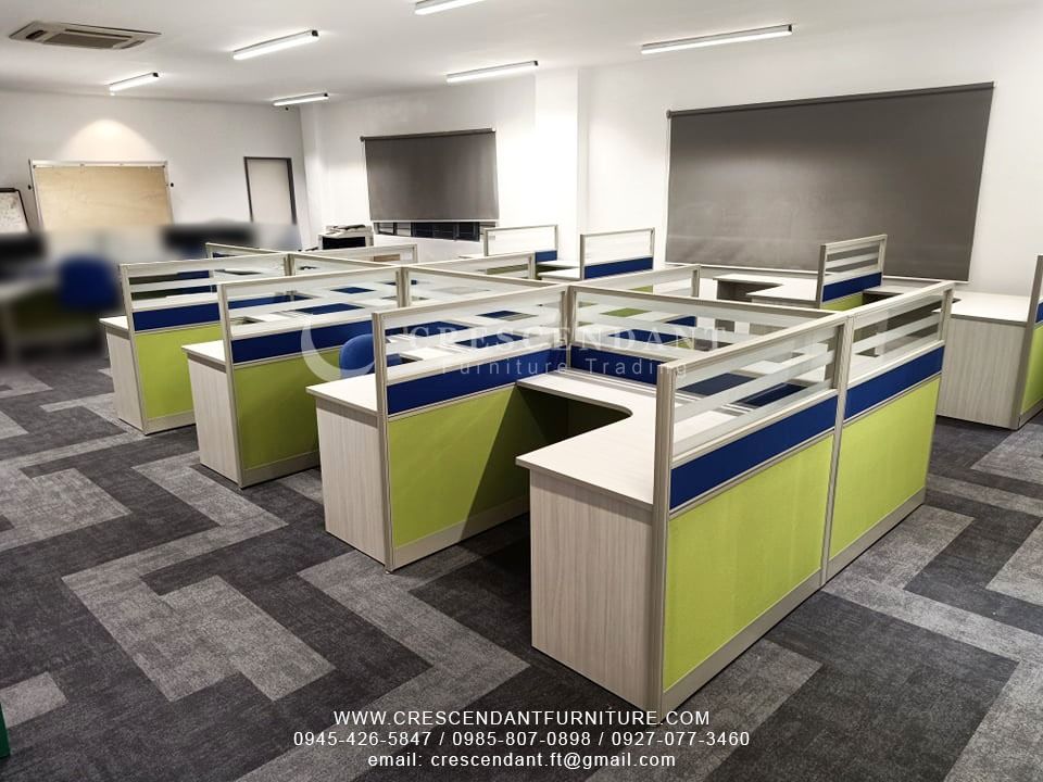 CUSTOMIZED L-SHAPE WORKSTATION PARTITION, Furniture & Home Living ...