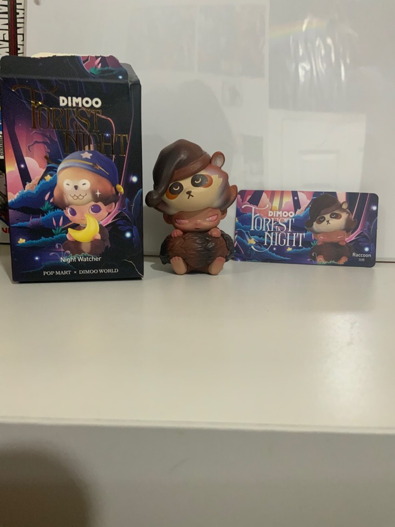 DIMOO Popmart| Raccoon | Forest Night Series, Hobbies & Toys, Toys ...
