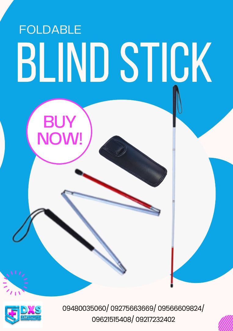FOLDABLE WHITE CANE FOR BLIND, Everything Else, Others on Carousell