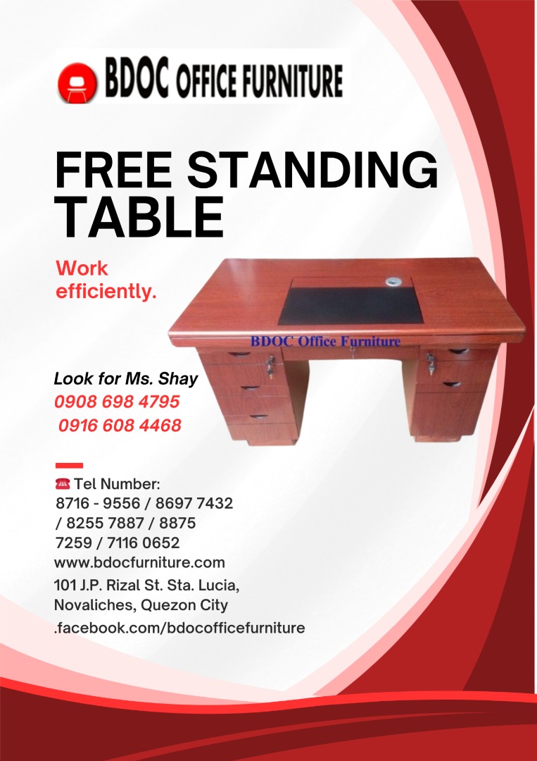 Free Standing Office Table / Training Table / Executive Chair ...