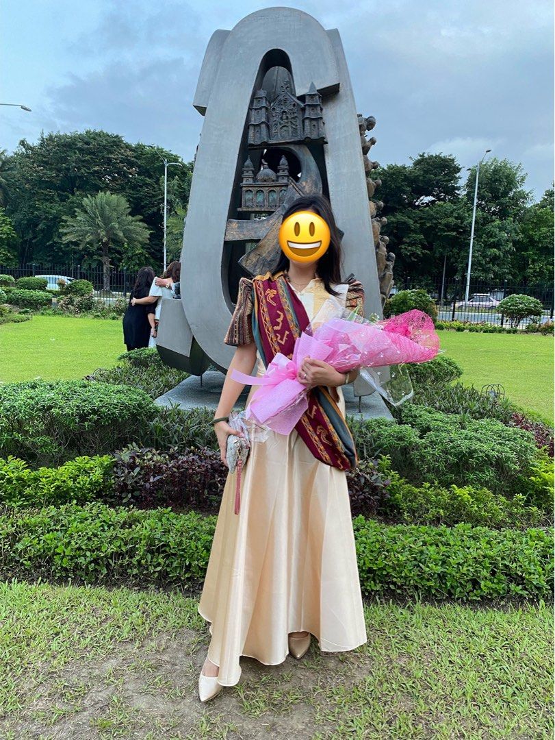 Graduation filipiniana with skirt, Women's Fashion, Dresses & Sets ...