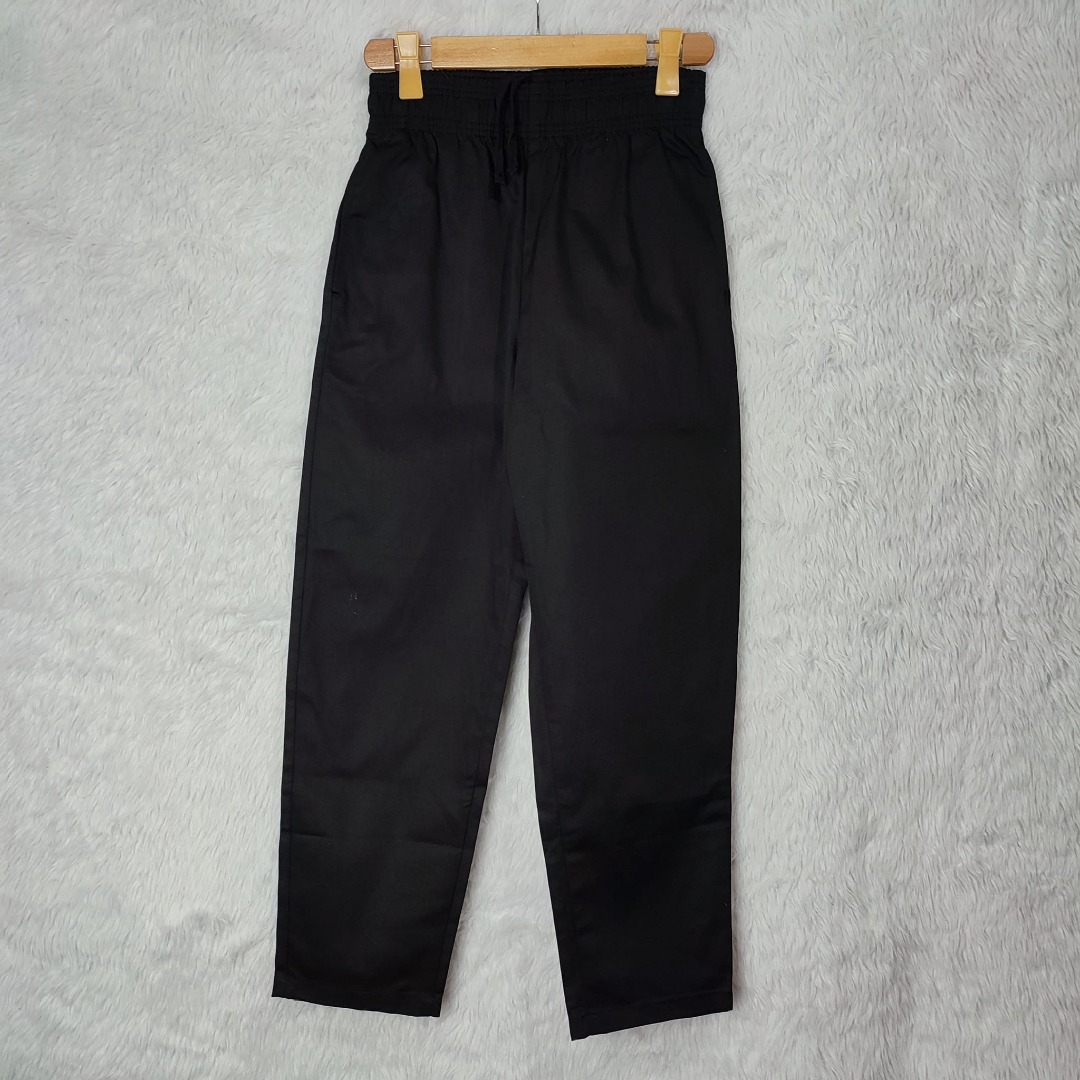GU CHEF PANTS - BLACK, Men's Fashion, Bottoms, Trousers on Carousell