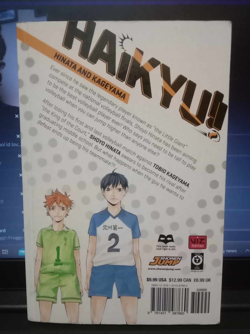 Haikyu! / Haikyuu! Volume 1, Hobbies & Toys, Books & Magazines, Comics ...