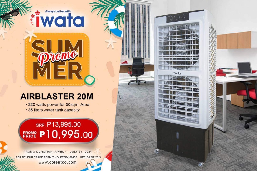 IWATA AIR COOLER AIRBLASTER 20M MANUAL AND DUAL fan, TV & Home ...