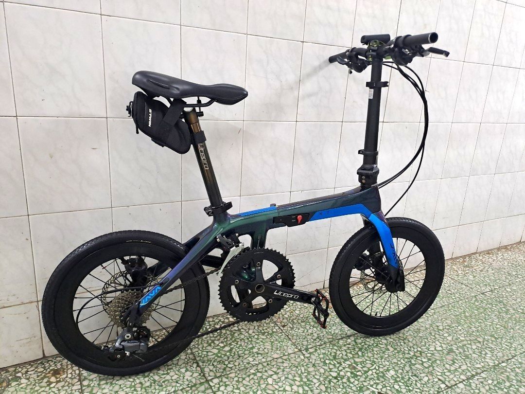 Java x1 carbon 碳架 變色龍 摺合單車 16吋 18S, 運動產品, 單車及配件, 單車 - Carousell