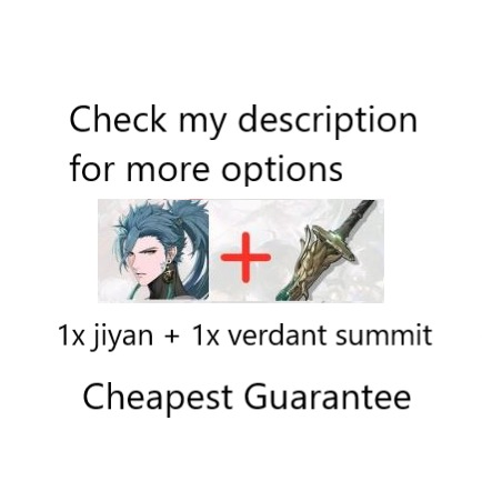Jiyan + verdant summit (Jiyan signature weapon) + mortefi + FREE 5 star ...