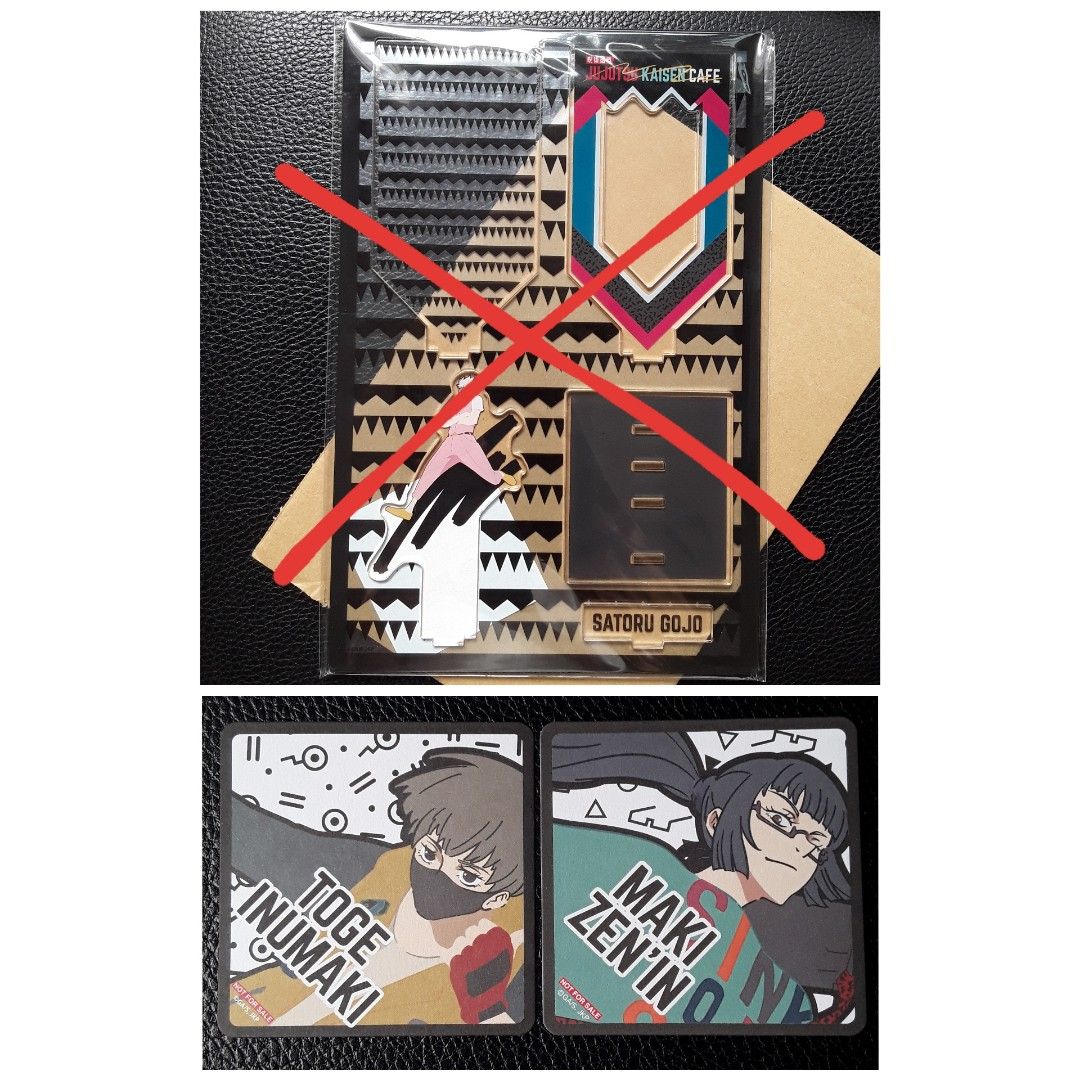JJK Jujutsu Kaisen Cafe Gojo Satoru diorama stand, Inumaki Toge and ...