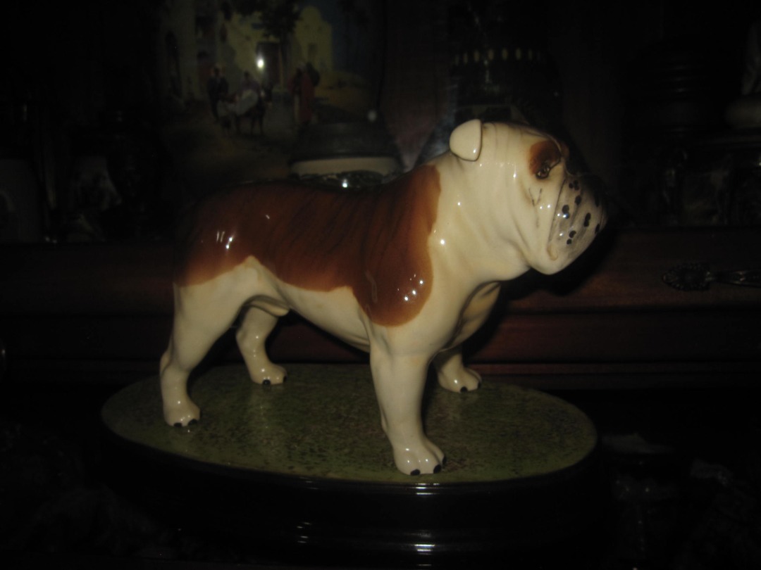 Large Vintage 1950's Beswick Porcelain Bulldog British Mascot, Hobbies ...