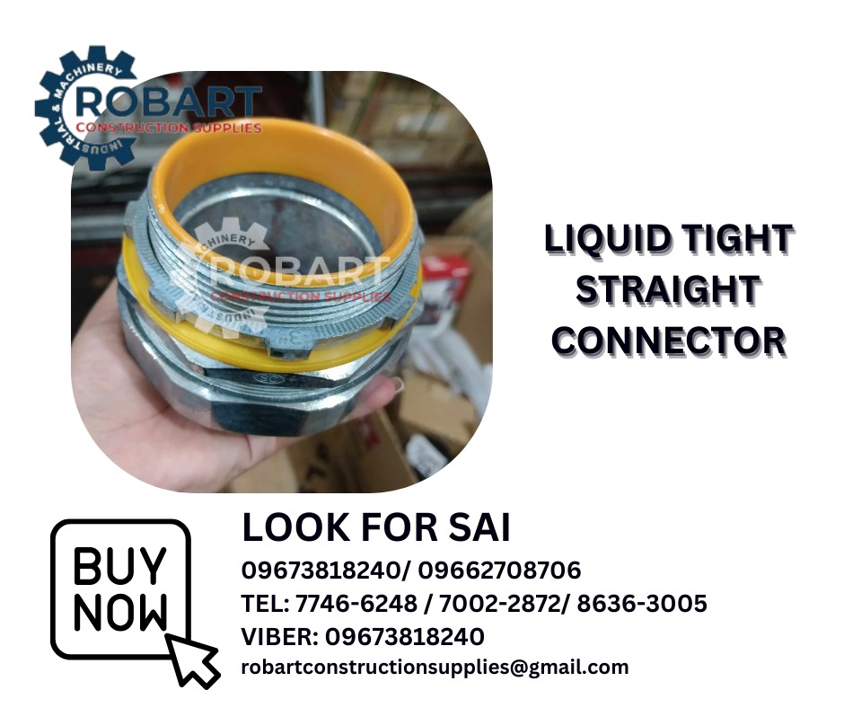 Liquid Tight Straight Connector, Commercial & Industrial, Construction ...