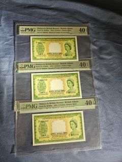1959 Malaya and British Borneo $1 Note A/36 458383 Waterlow & Sons, Hobbies & Toys, Memorabilia ...
