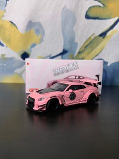 Mini GT Nissan GT-R R35 Matte Grey Liberty Walk LB-Works 1/64 MiniGT #3 ...