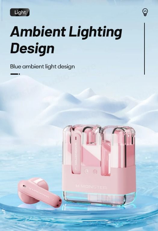 Monster XKT12 Gaming Earphones Bluetooth 5.3 TWS Wireless Headset HIFI ...