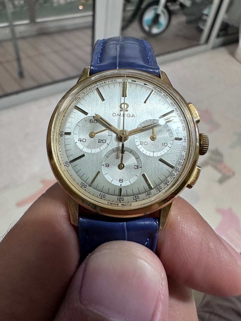 OMEGA VINTAGE CHRONOGRAPH CAL 321 SOILD GOLD 18K, Luxury, Watches on ...