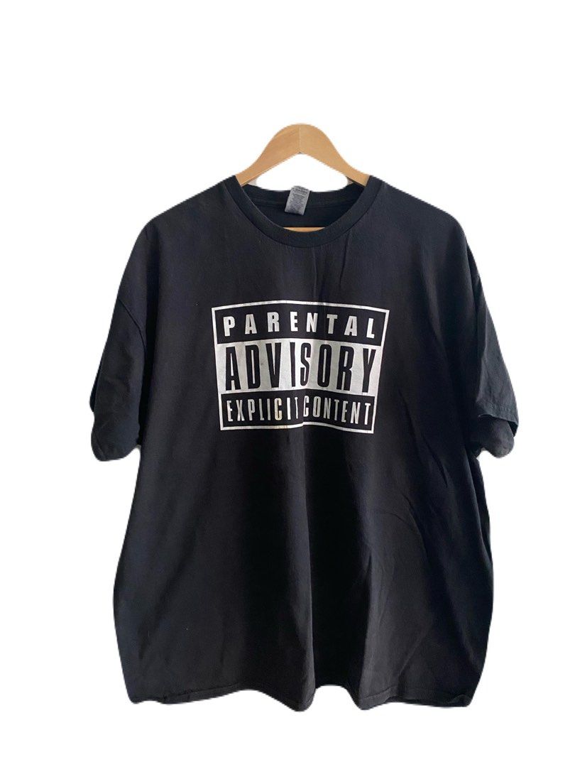 Parental Advisory Tshirt Big Size, Men's Fashion, Tops & Sets, Tshirts ...