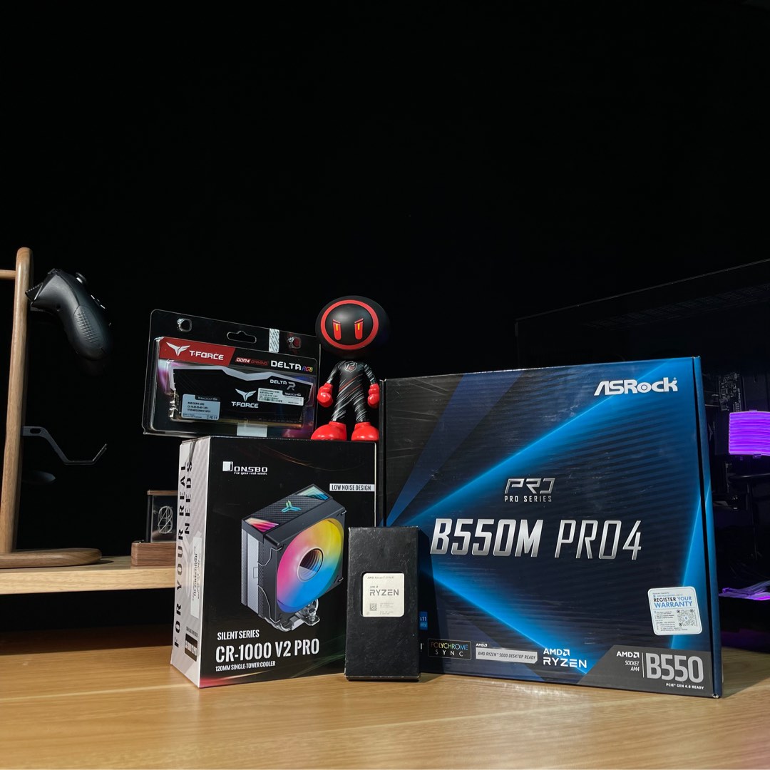 (PCU LEGACY AMD Combo set) AMD Ryzen 7 5700X / ASRock B550M PRO4 / T ...