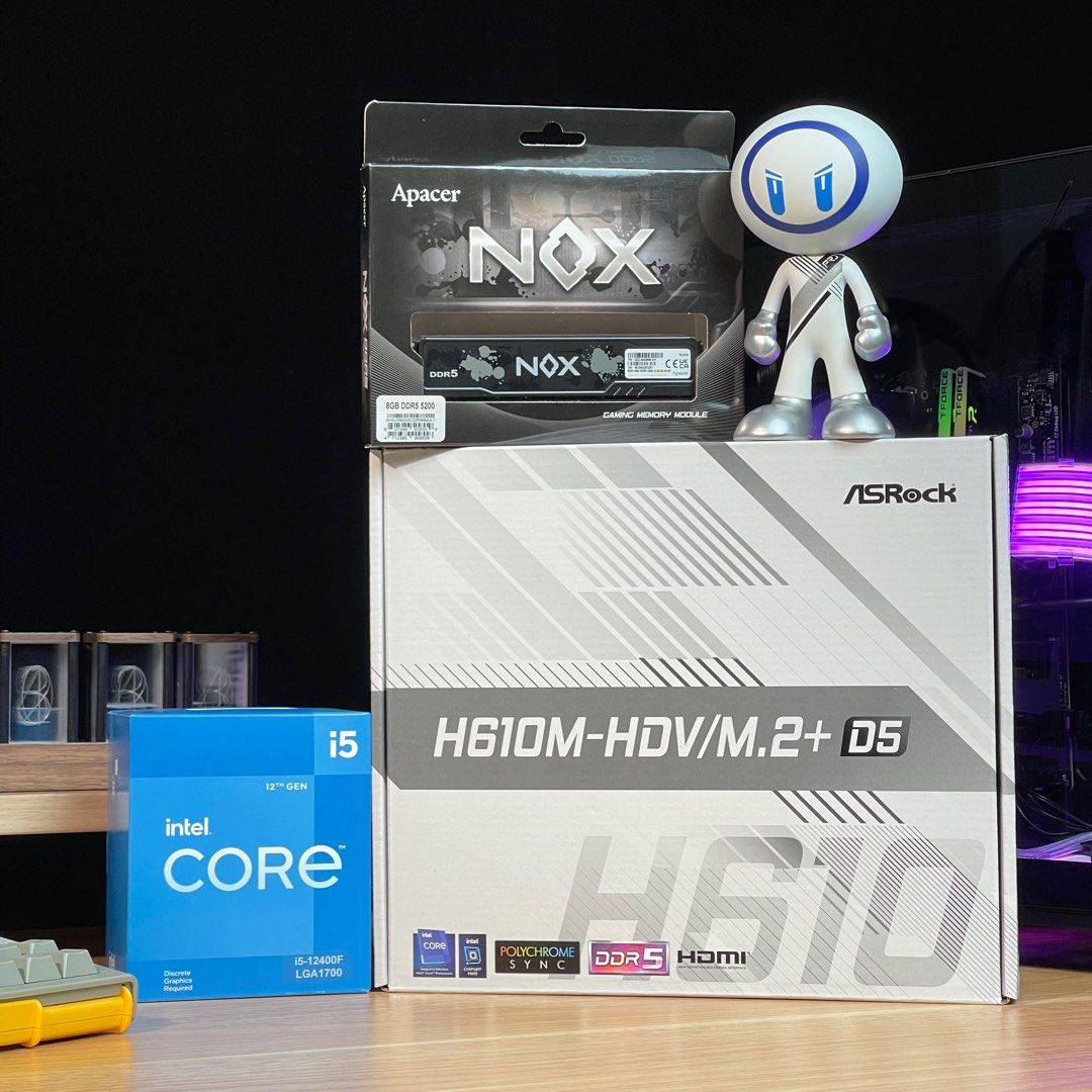 (PCU LEGACY Intel Combo set) Intel Core i5-12400F / ASRock H610M-HDV/M ...
