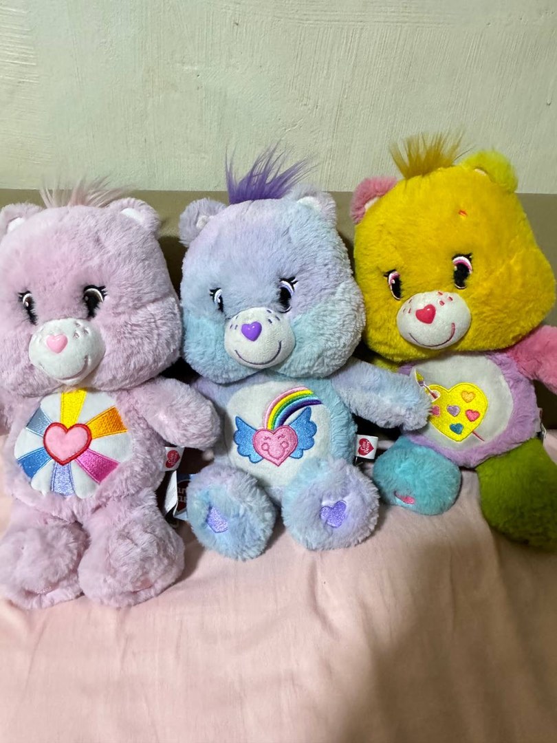 Pink, Rainbow, Pastel coloured CARE BEAR((25cm))(care bear), Hobbies ...