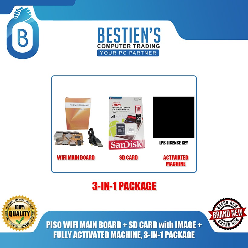 PISO WIFI MAIN BOARD + SD CARD with IMAGE + LPB FULLY ACTIVATED MACHINE ...