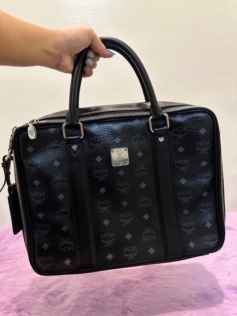 Preowned MCM laptop/document bag, Women's Fashion, Bags & Wallets ...