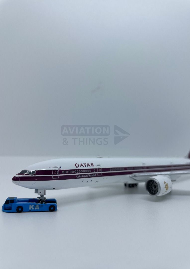 Qatar Airways (Retro) Boeing 777-300ER Highly Detailed 1/400 Diecast ...