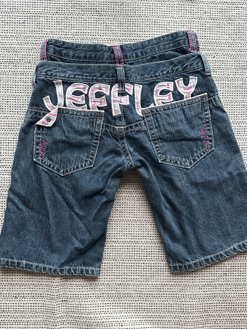 [RARE] vintage jeffley printed pink two layered jorts y2k 2000s with ...